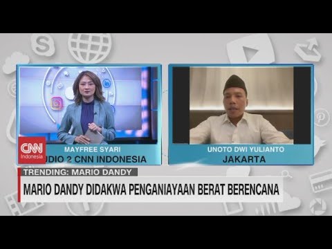Mario Dandy Didakwa Penganiayaan Berat Berencana