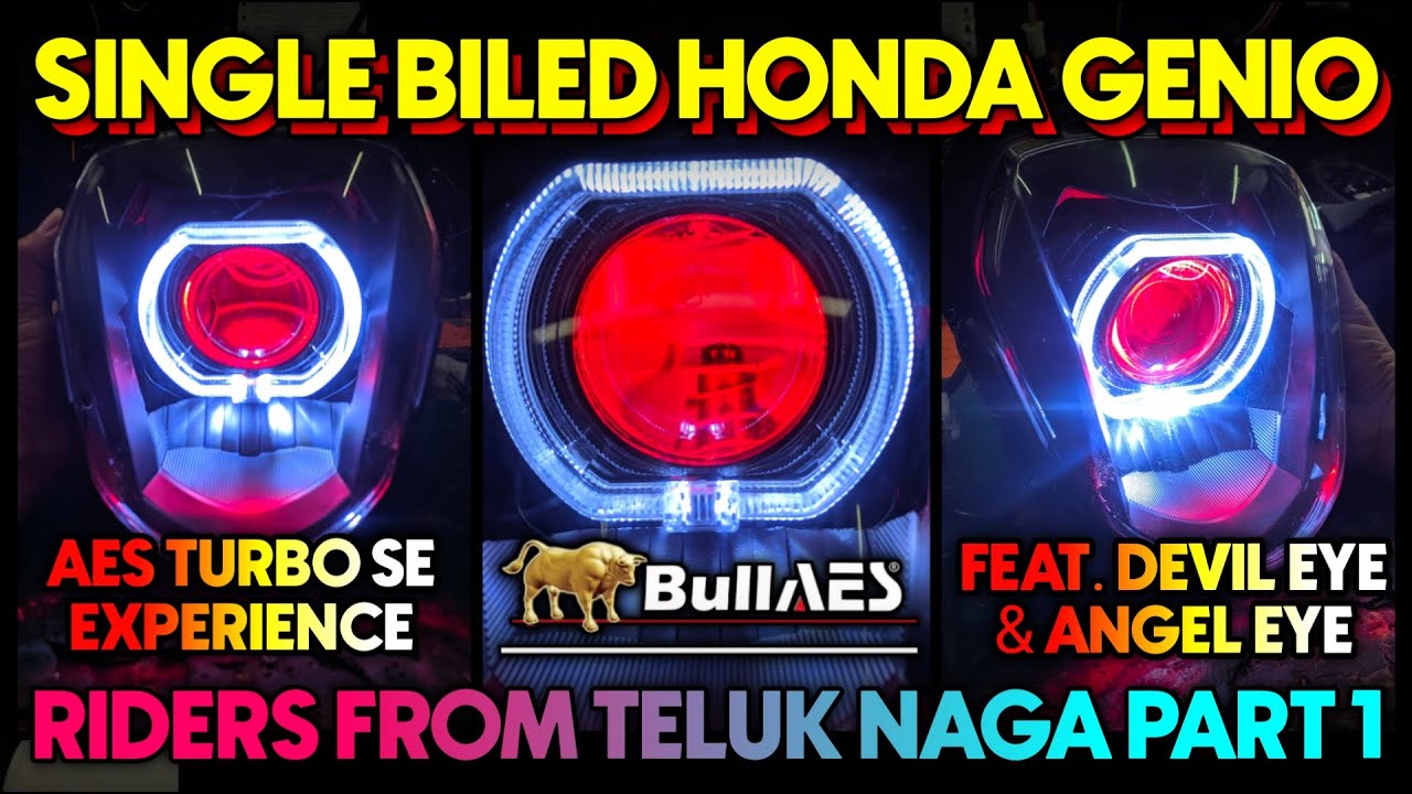 Single biled AES Turbo SE Experience di Honda Genio milik Om Kiki - YouTube