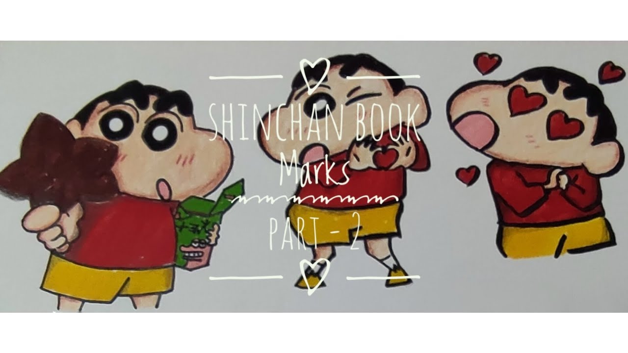 Shinchan Bookmarks 🔖| Part 2 #art #easydrawing #diy #craft #shinchan # ...