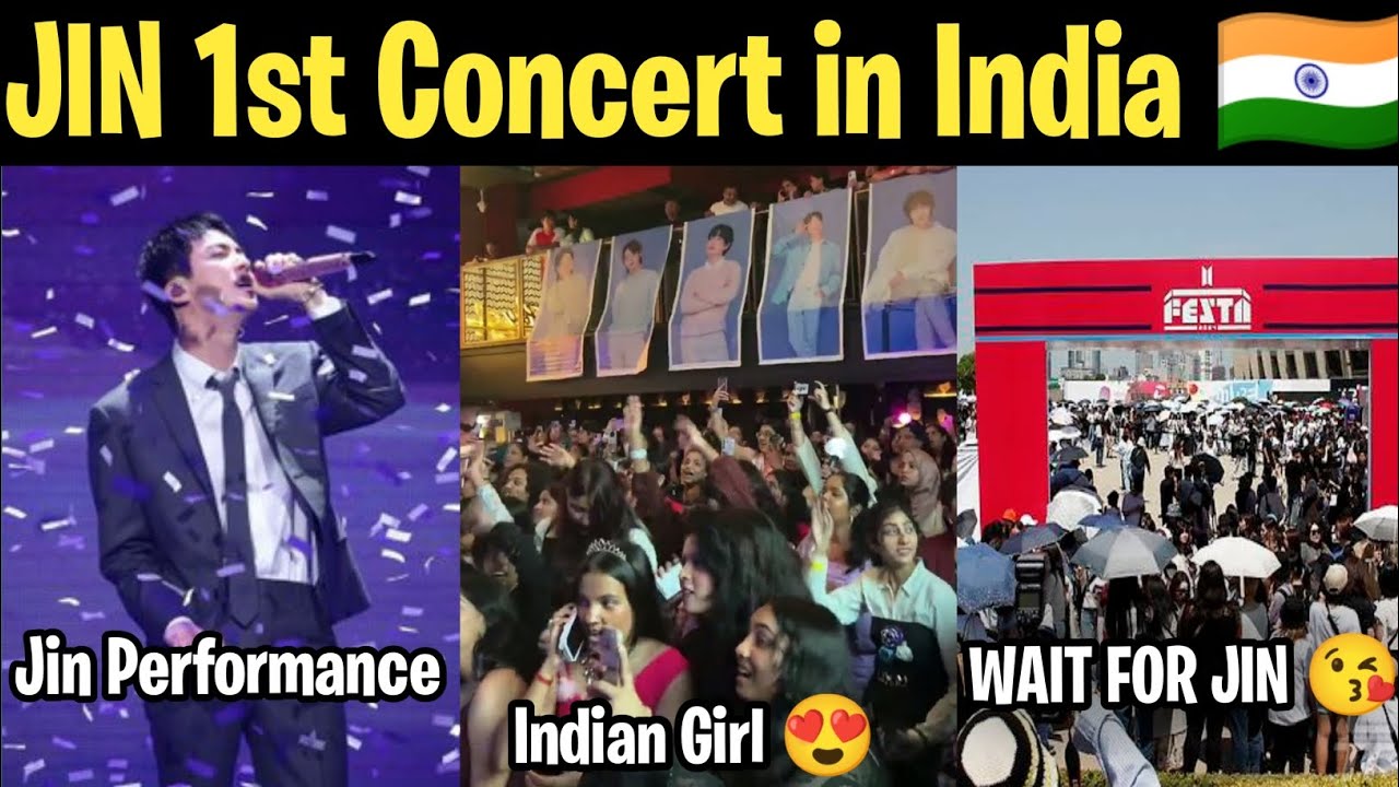 Jin 1st Concert In Mumbai India 🇮🇳 BTS Jin Coming In India 🔥 BTS Coming ...