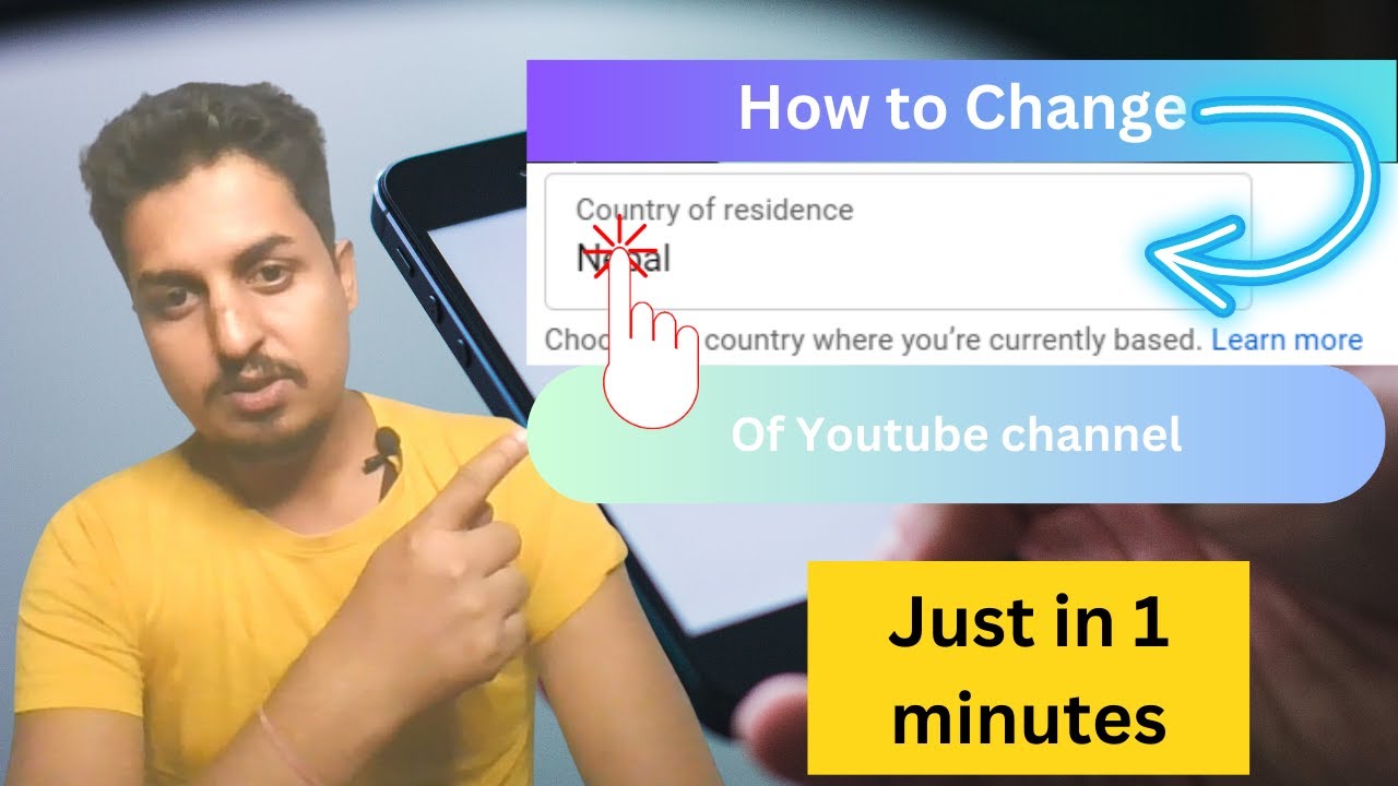 how to change youtube channel country location - YouTube