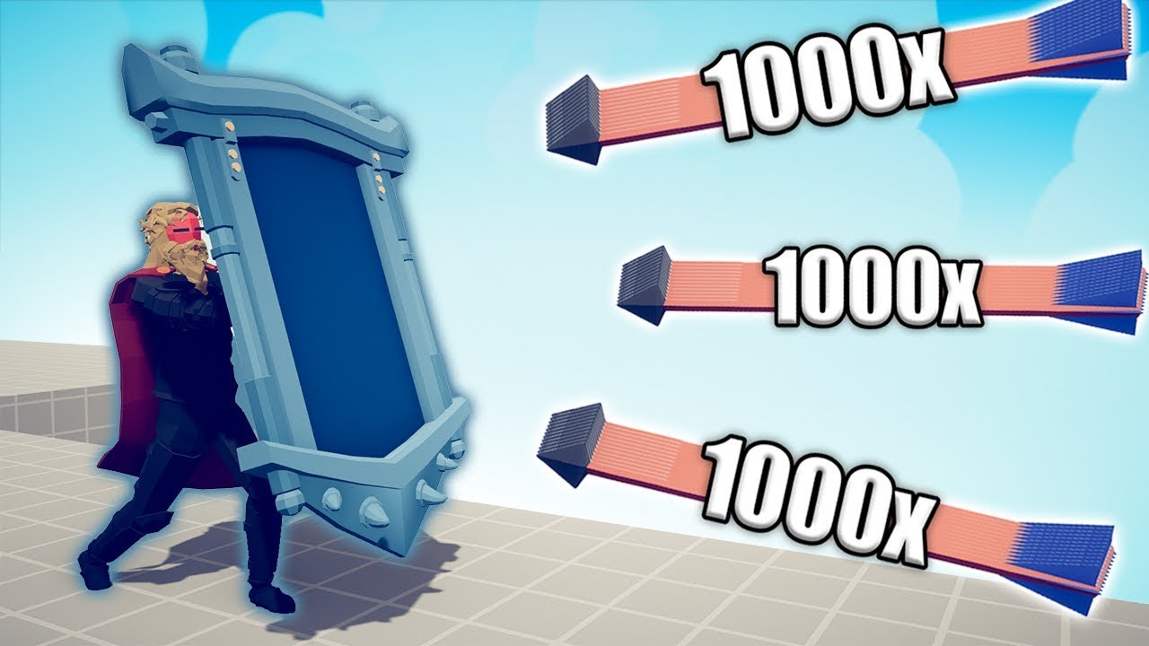 THOR MIRROR SHIELD vs 1000x OVERPOWERED UNITS - TABS | Totally Accurate ...