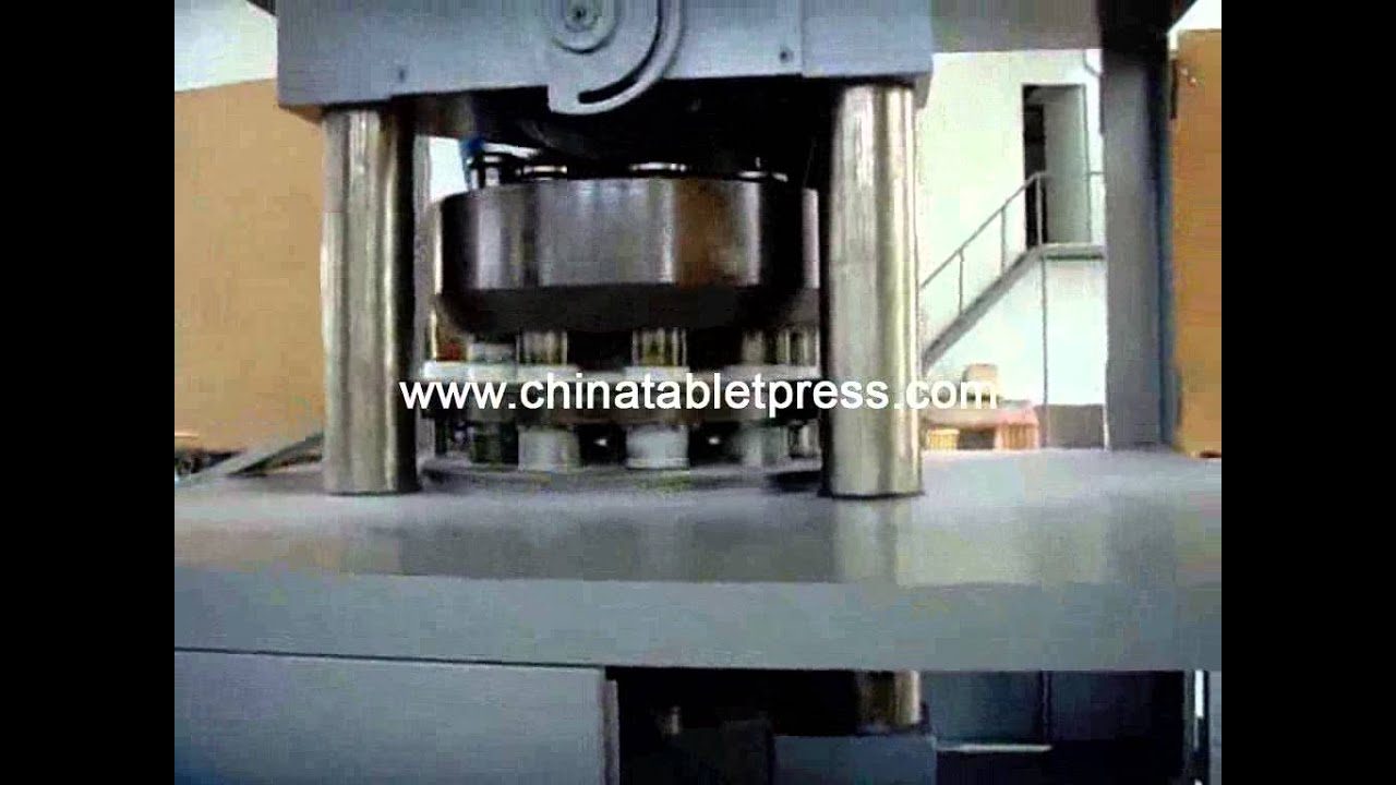 chlorine tablet press/large rotary tablet press machine - YouTube