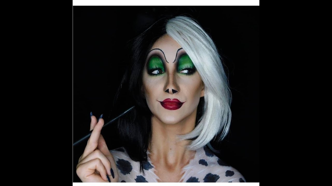 Cruella De Vil Makeup Transformation/Tutorial - YouTube