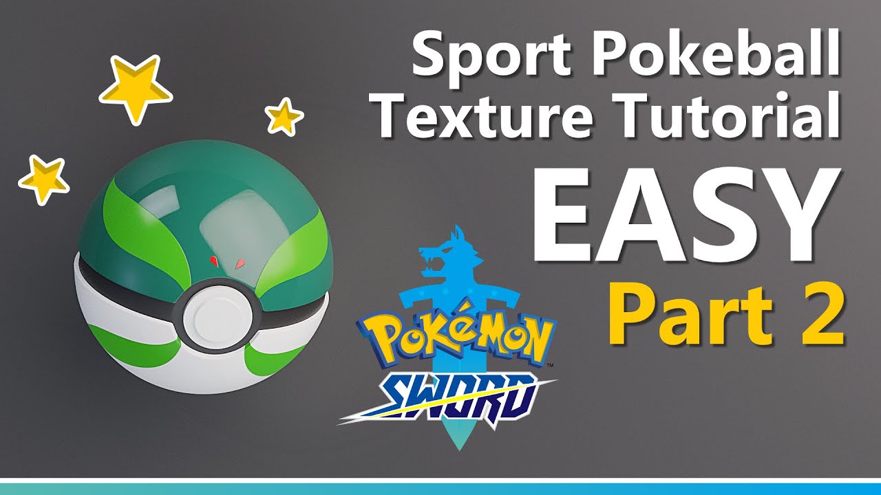 Sport Pokeball texture tutorial in Blender 2.82a Part 2 - YouTube