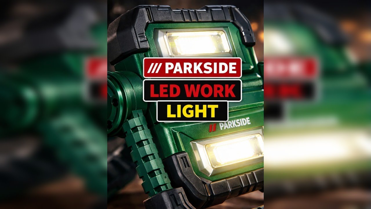PARKSIDE LED Work Light 🔥 | Unboxing & Real Test (PBBK 4 B1) - YouTube