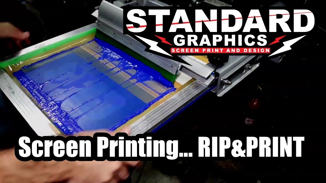 Screen Printing FilmMaker RIP & Printing - YouTube