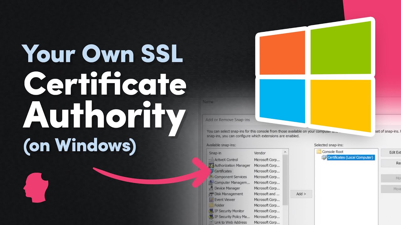 Create Your Own SSL Certificate Authority Windows YouTube Create Your Own SSL Certificate Authority Windows YouTube