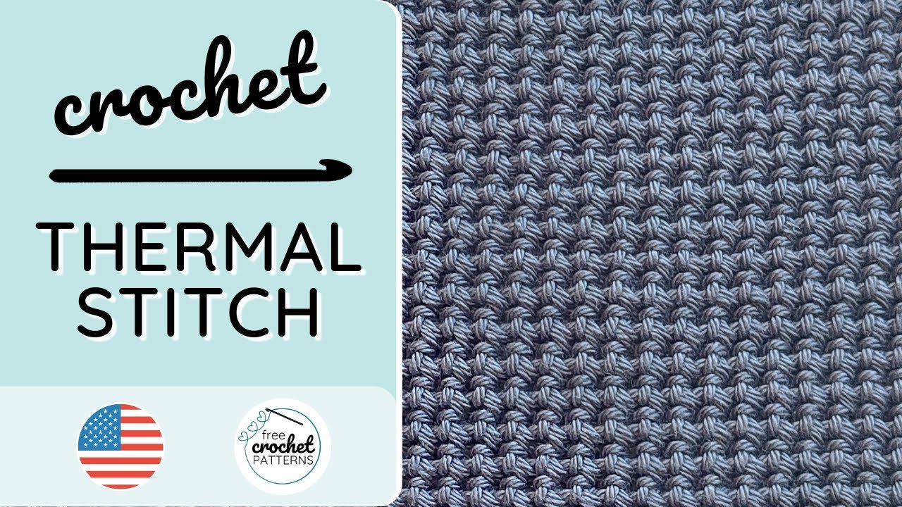 How to crochet the Thermal Stitch | Crochet Stitch for Potholders ...