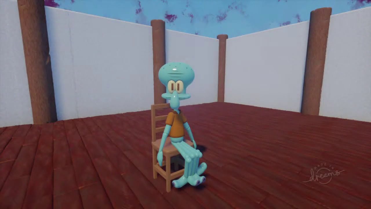 Squidward on a chair, Dreams on PS4 - YouTube