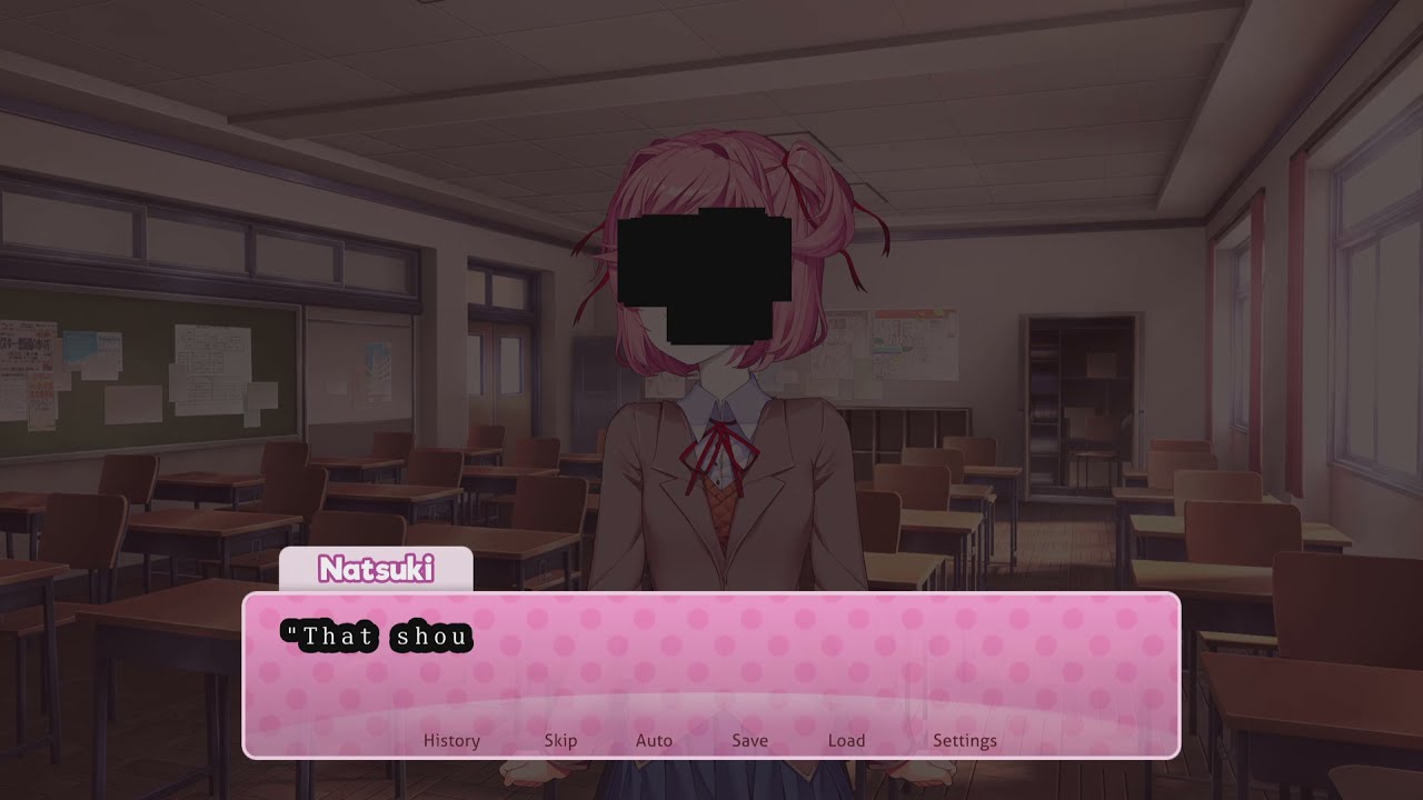 DDLC Natzuki's "play with me" scene - YouTube