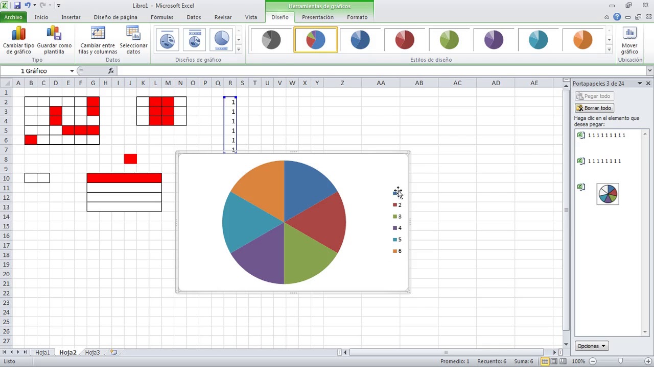 Representar fracciones con Inkscape y Excel (parte2) - YouTube