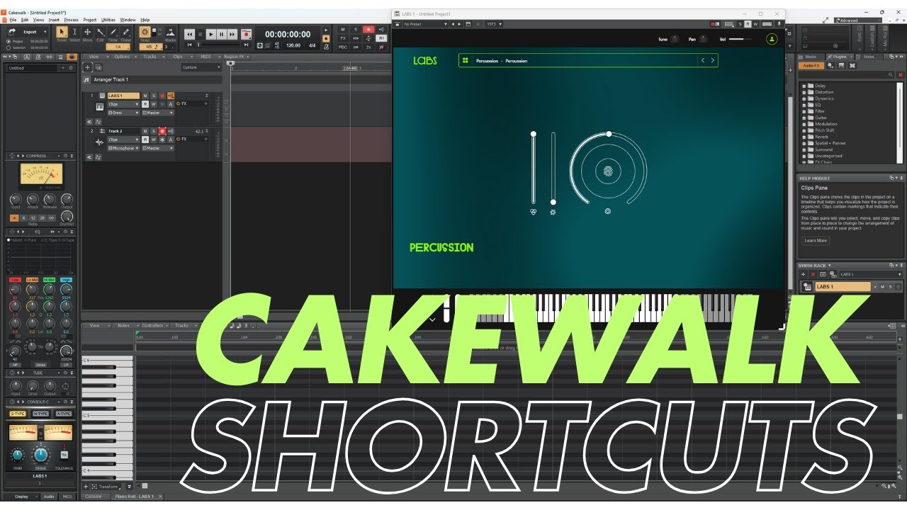 Important Shortcuts in Cakewalk by Bandlab - YouTube