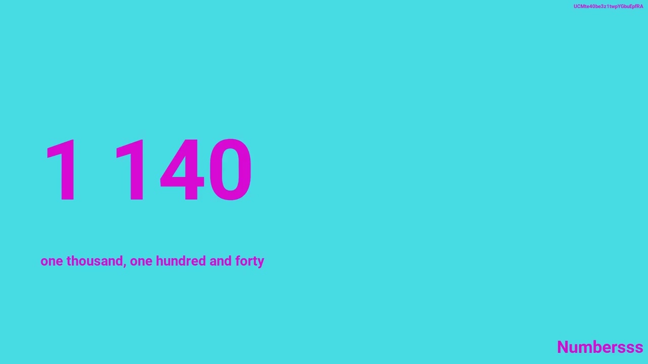 All Numbers From 1 To 2240 YouTube All Numbers From 1 To 2240 YouTube