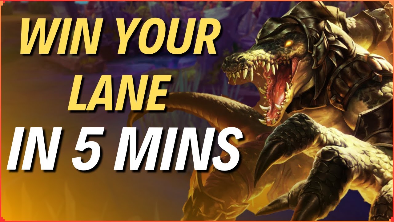 How YOU can WIN your lane in 5 MINUTES and DESTROY YOUR GAMES - League ...