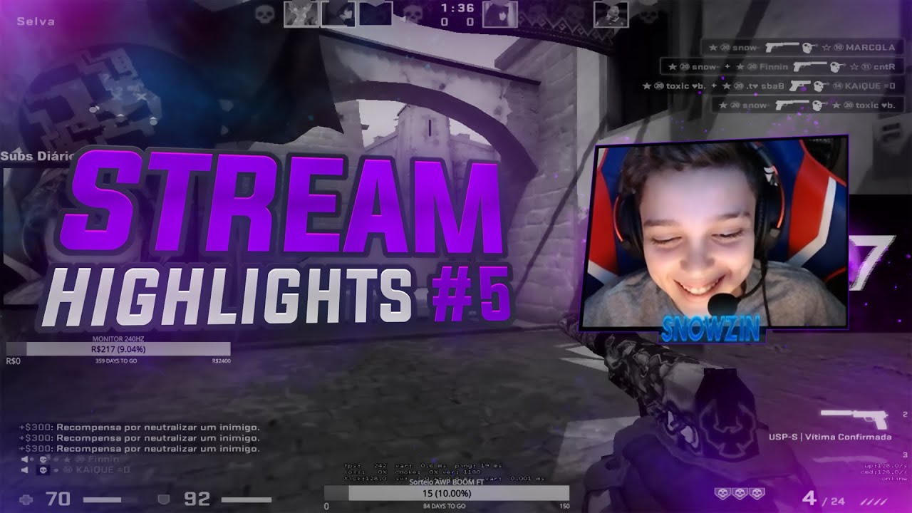 QUEM SERÁ QUE GANHOU? SNOWZIN vs TOXIC - STREAM CS:GO HIGHLIGHTS #5 ...