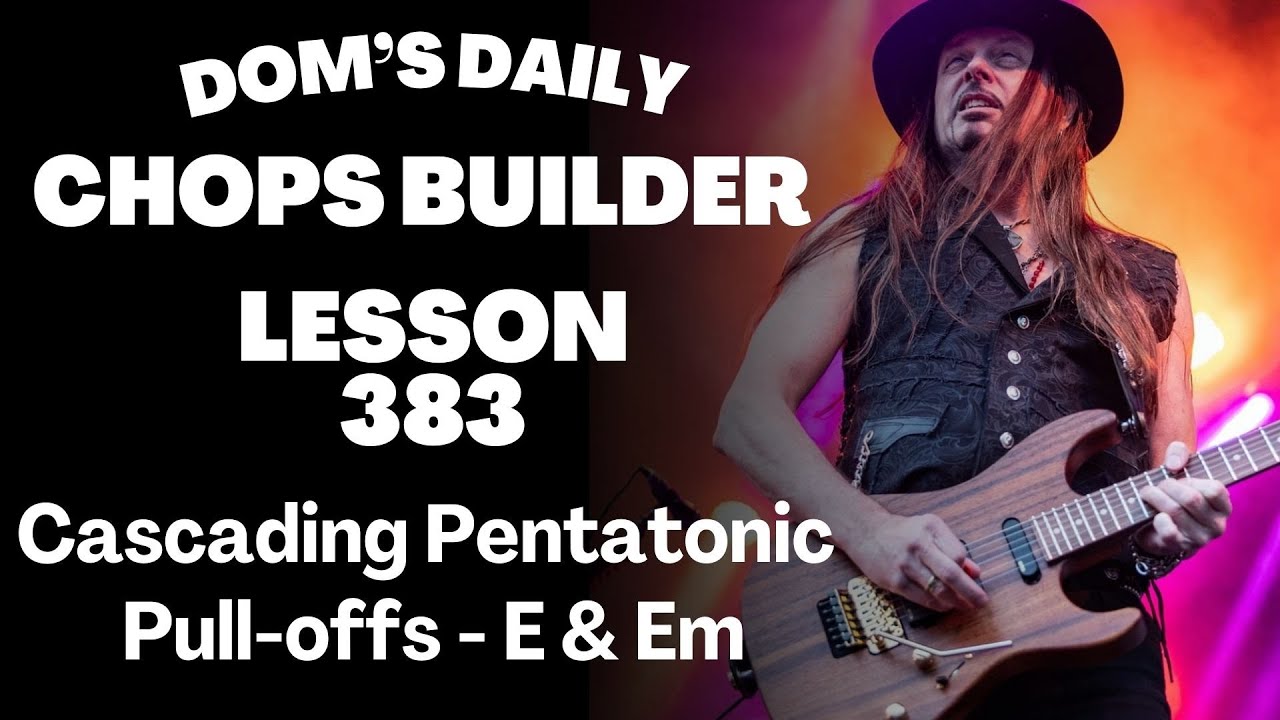 Lesson 383 - Cascading Pentatonic Pull-offs - E & Em - YouTube