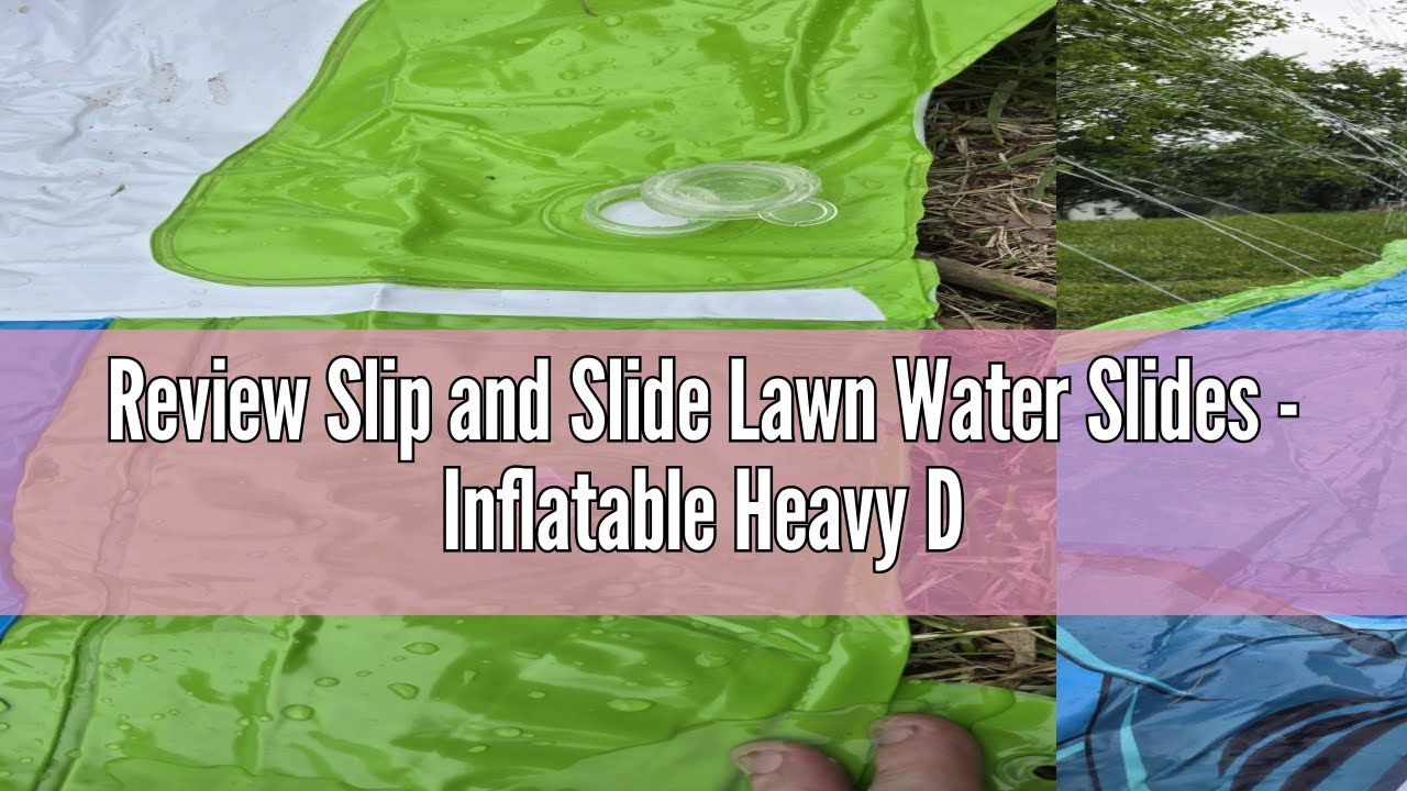 Review Slip and Slide Lawn Water Slides - Inflatable Heavy Duty Slip ...