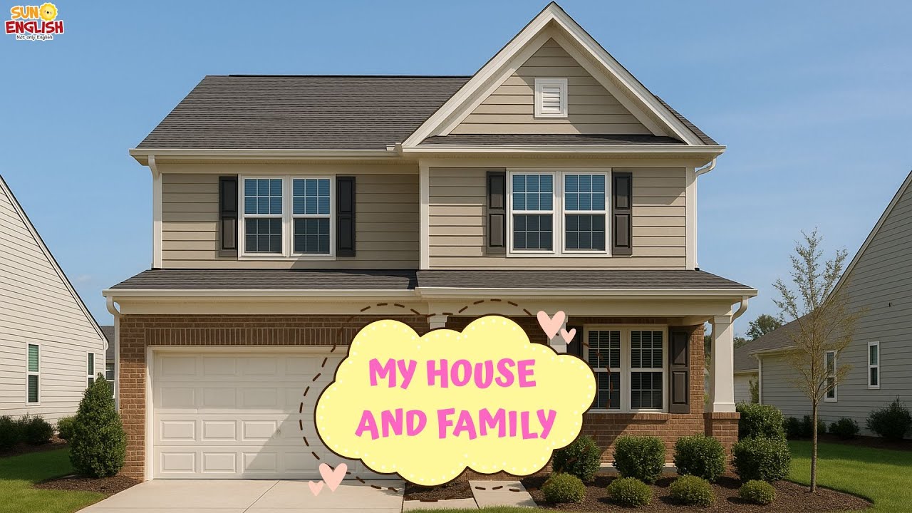 🏠 My House and Family | English Listening & Speaking Practice for Kids ...