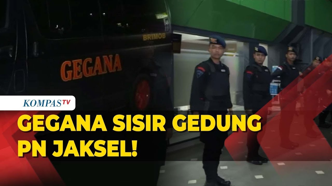 Tim Gegana Brimob Polri Sisir PN Jaksel Jelang Sidang Vonis Ferdy Sambo ...