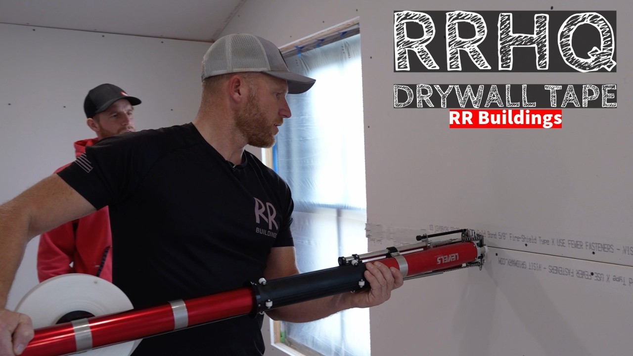 RRHQ Taping Drywall with Auto Taper for the FIRST Time - YouTube