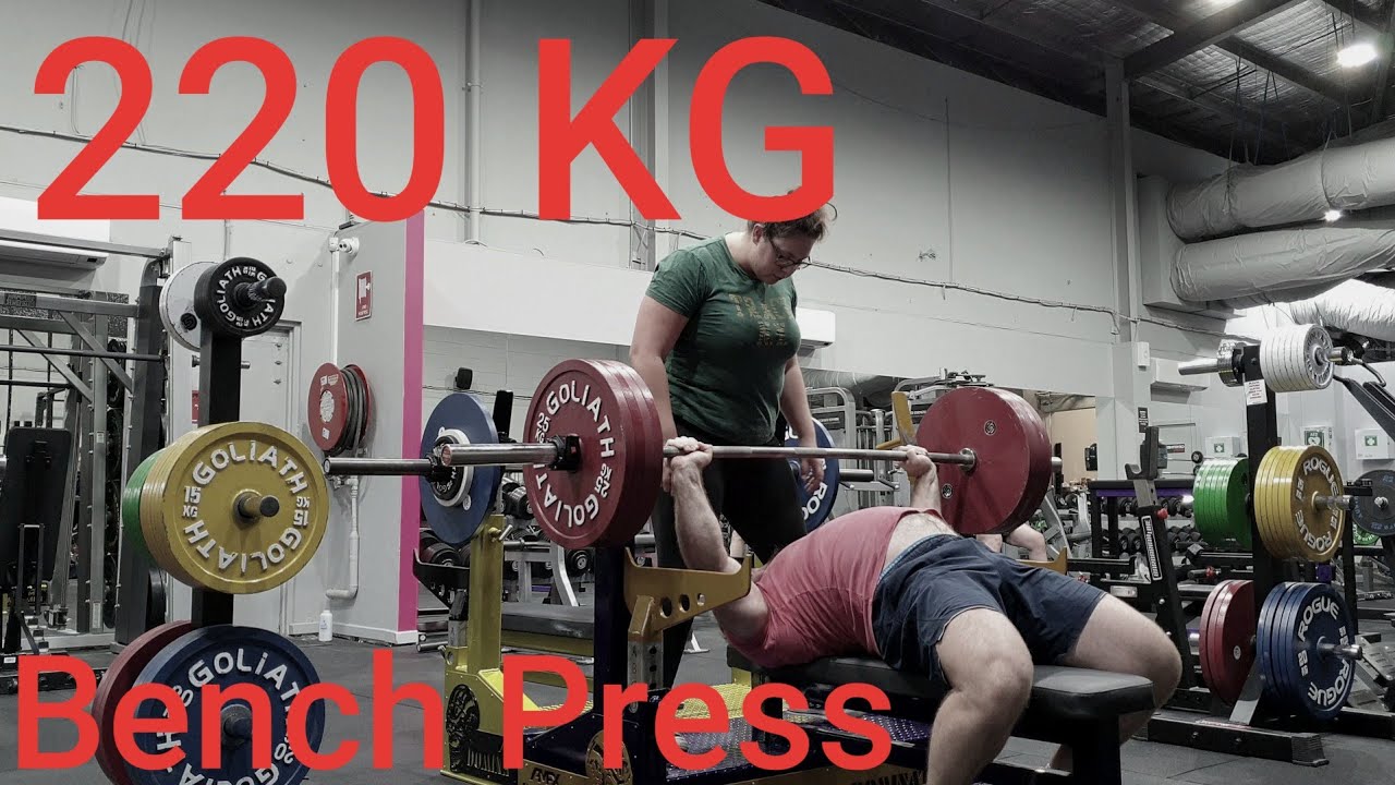 Bench Press 220 KG - YouTube