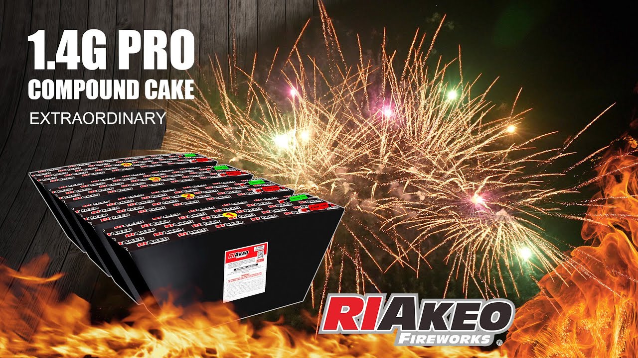 EXTRAORDINARY USA 1.4G PRO COMPOUND CAKE 160 shots JLP2425 JLP2426 ...