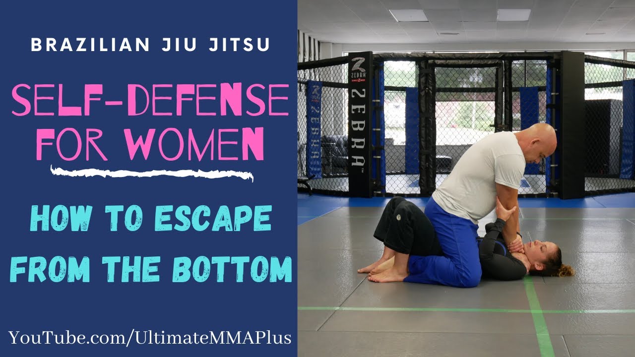 Self Defense for Women : Brazilian Jiujitsu escape from MOUNT - YouTube