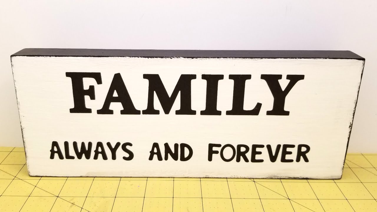 DIY Family Sign | Nanda's Crafts - YouTube