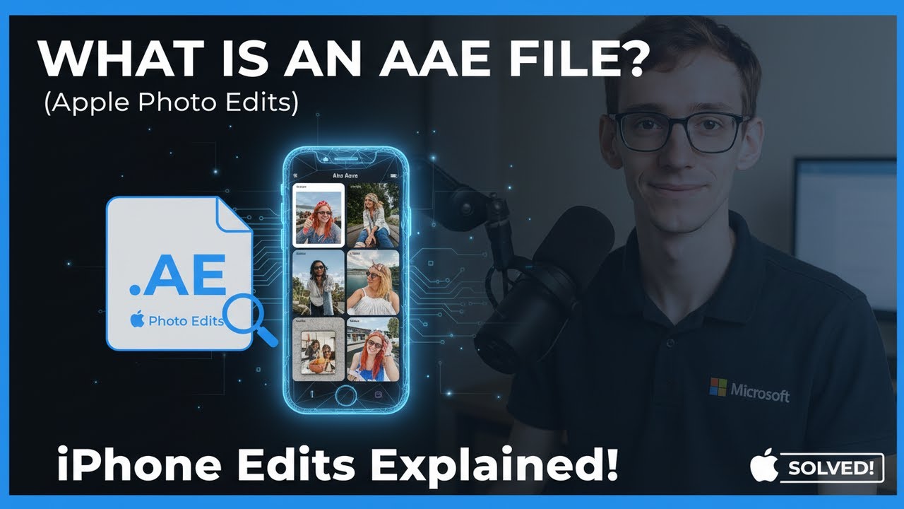 What is an AAE File? (Apple Photo Edits) - YouTube