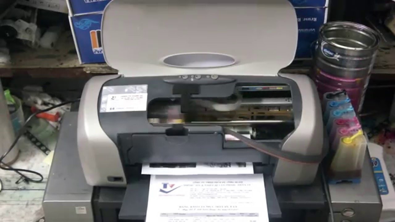 Máy in cũ epson R230 chạy chuẩn cơ kéo khỏe, Sửa máy in phun màu epson ...
