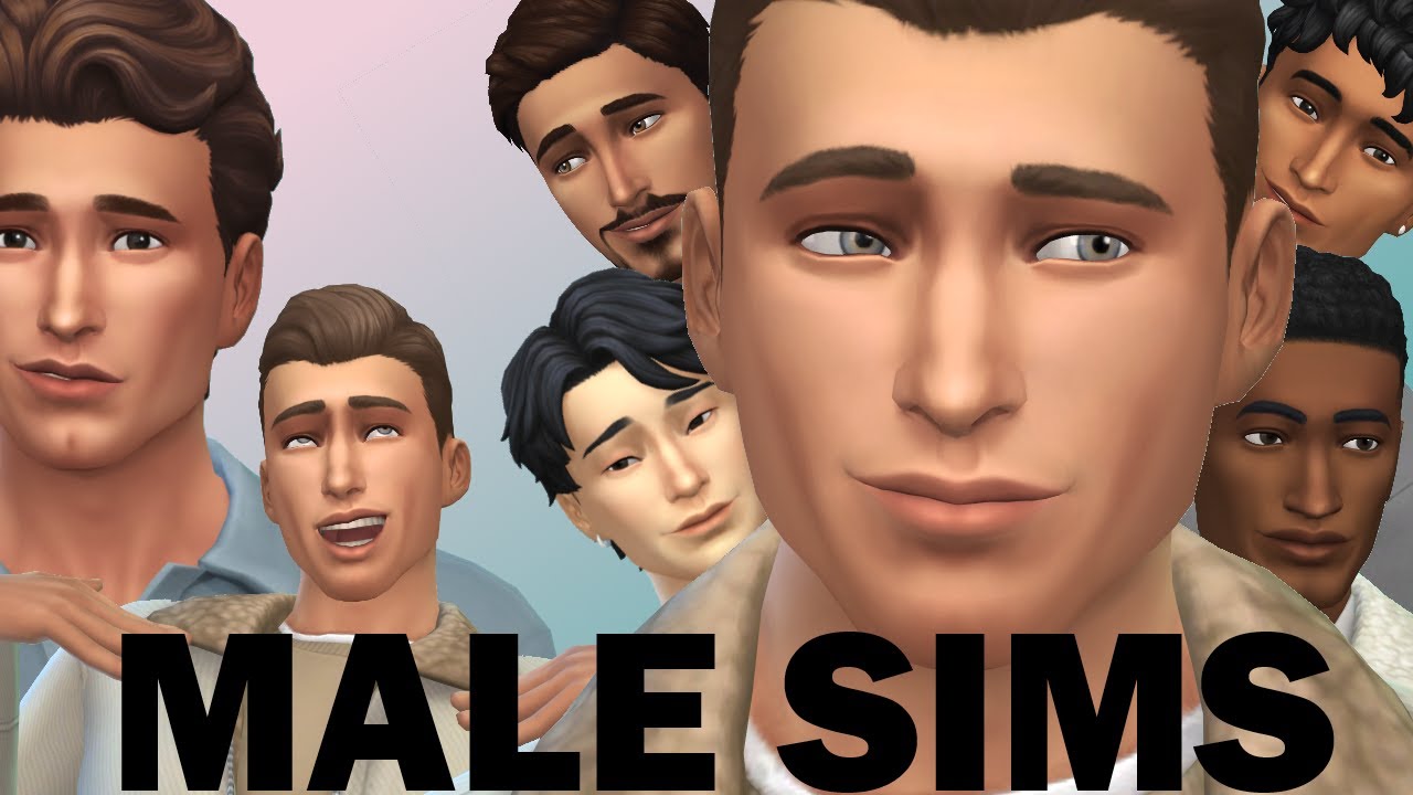 How to Make a Male Sim in CAS (no cc, no mods) - The Sims 4 - YouTube