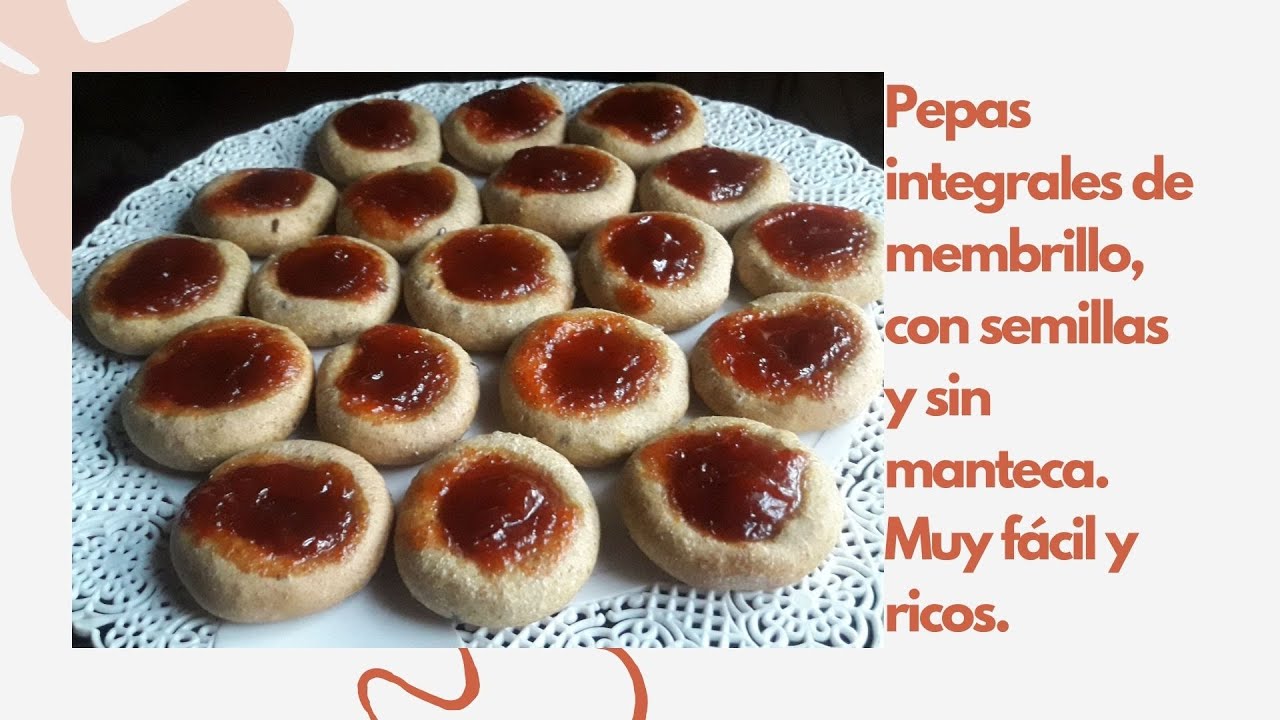 PEPAS INTEGRALES CON SEMILLAS Y SIN MANTECA!! Fáciles y ricas :) no te ...