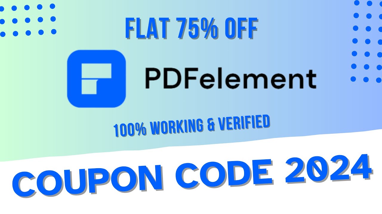 PDFelement Coupon Code💥PDFelement Promo Code💥PDFelement Discount Code ...
