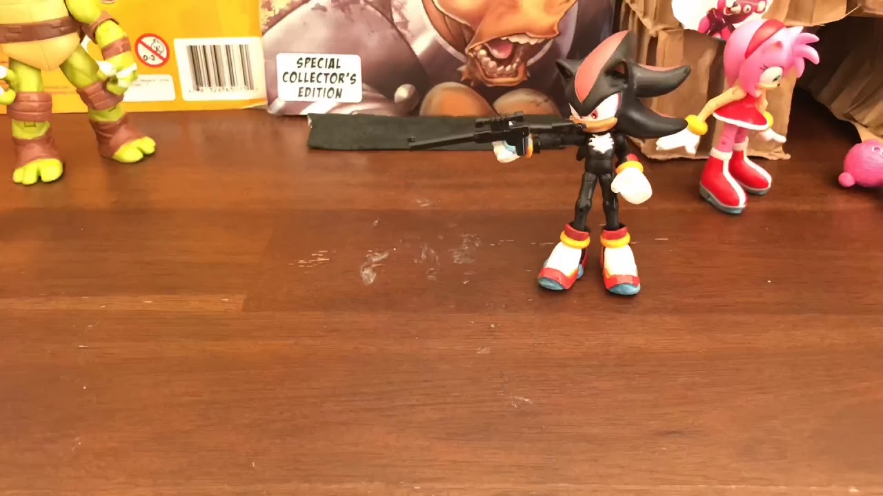 Shadow stop motion test with sound - YouTube