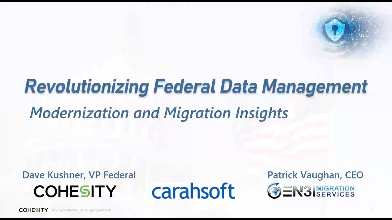 Revolutionizing Federal Data Management - YouTube