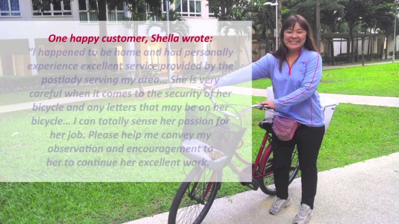 How Postwoman Ong Poh Ting makes a customer's day - YouTube