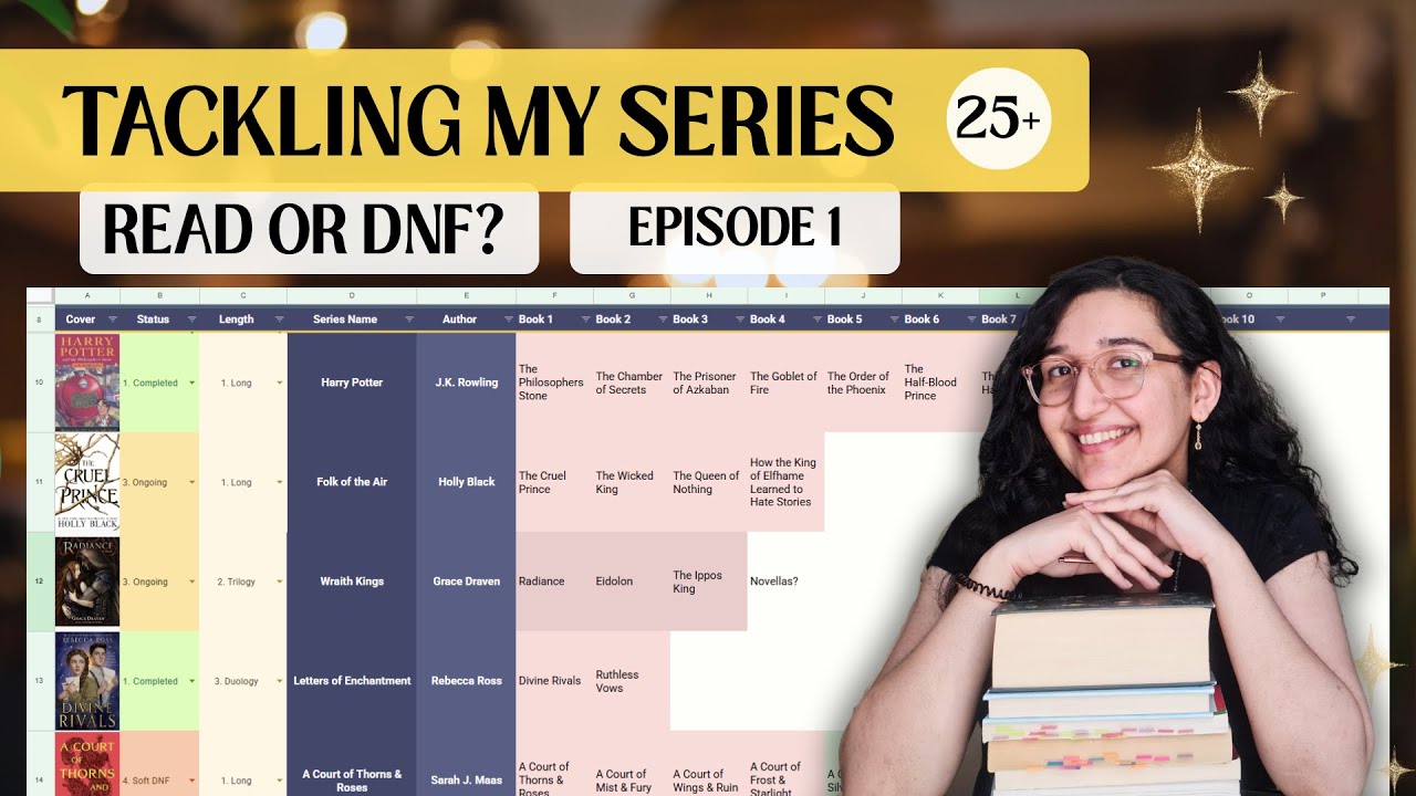 📚📈reviewing all my book series in my series tracker | episode 1 - YouTube