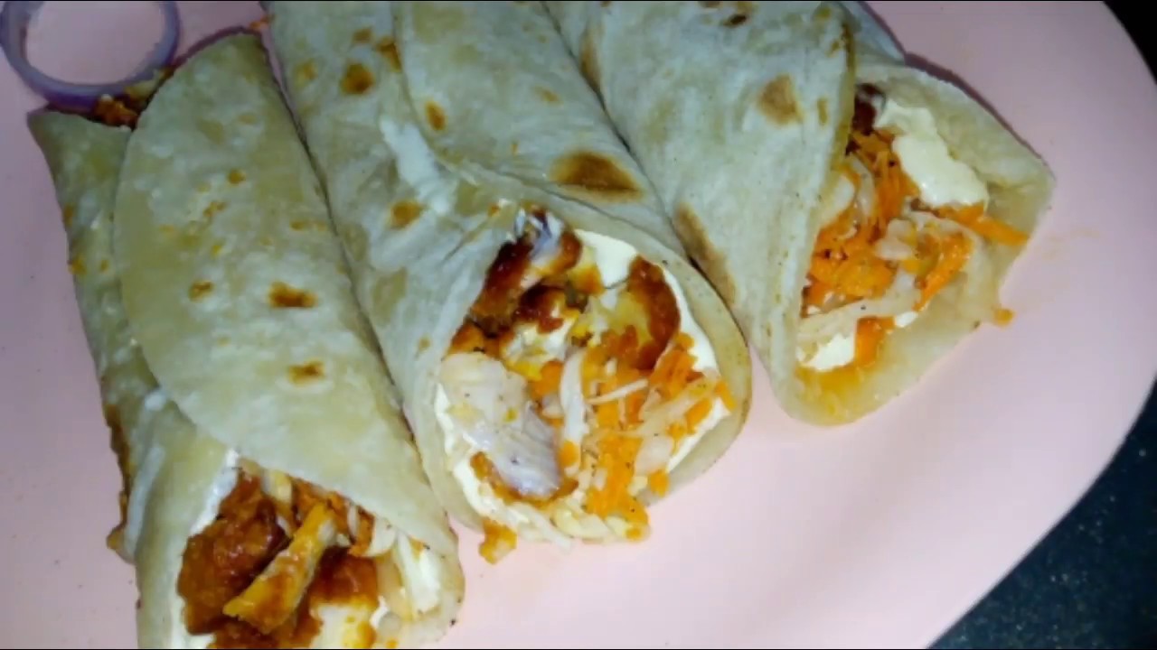 Tasty yummy chicken sawarma/very simple recipie - YouTube