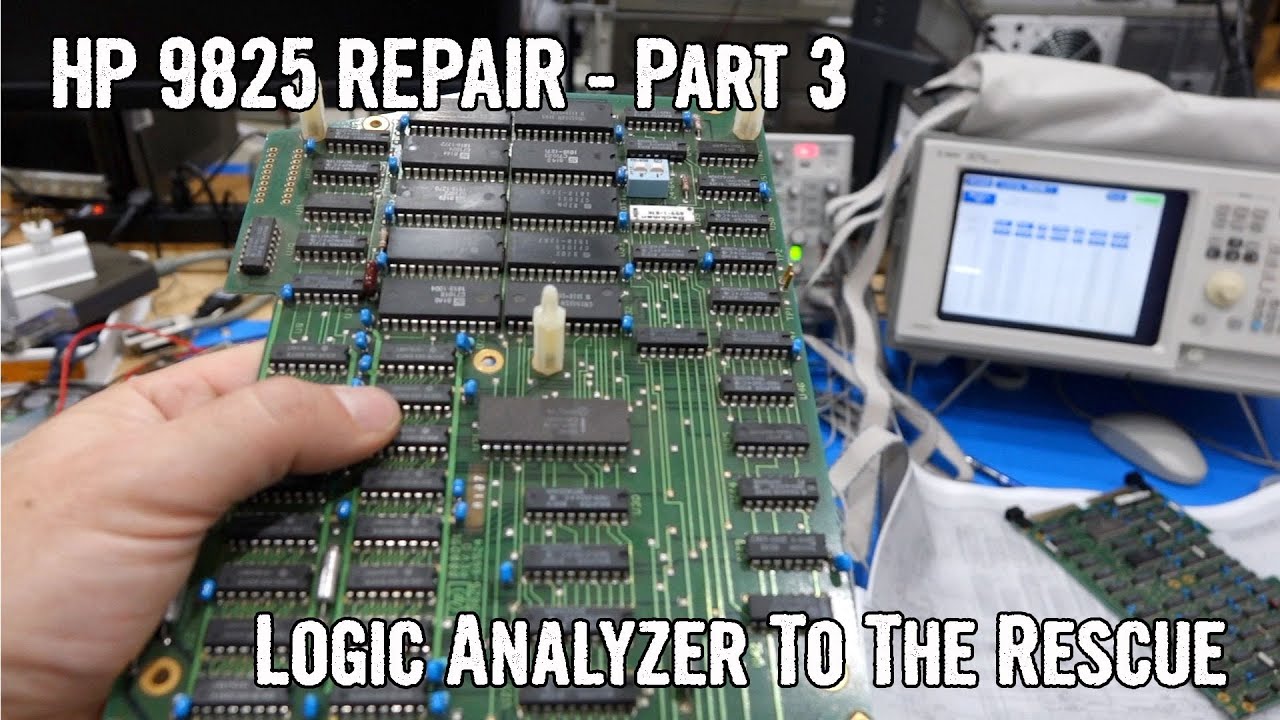 HP 9825 Repair Part 3: HP Logic Analyzer to the Rescue - YouTube