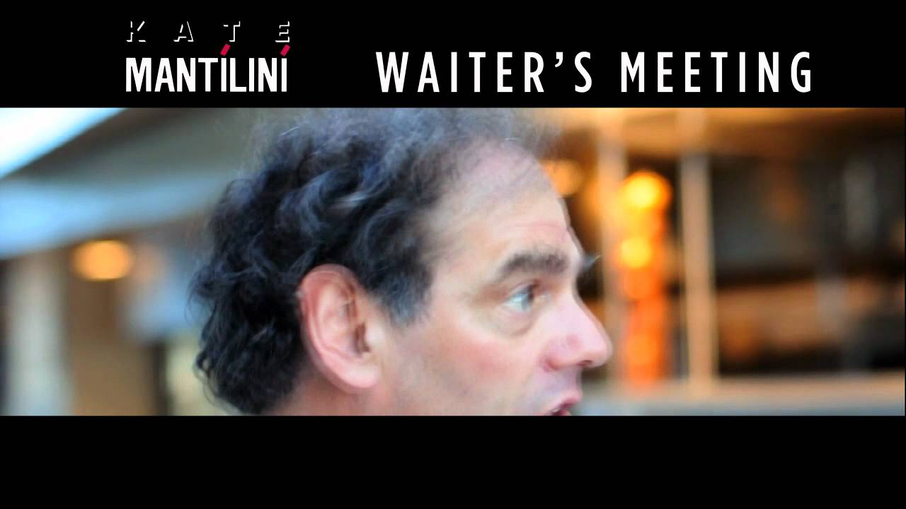 Kate Mantilini Waiters' Meeting Led by Executive Chef David Lewis - YouTube