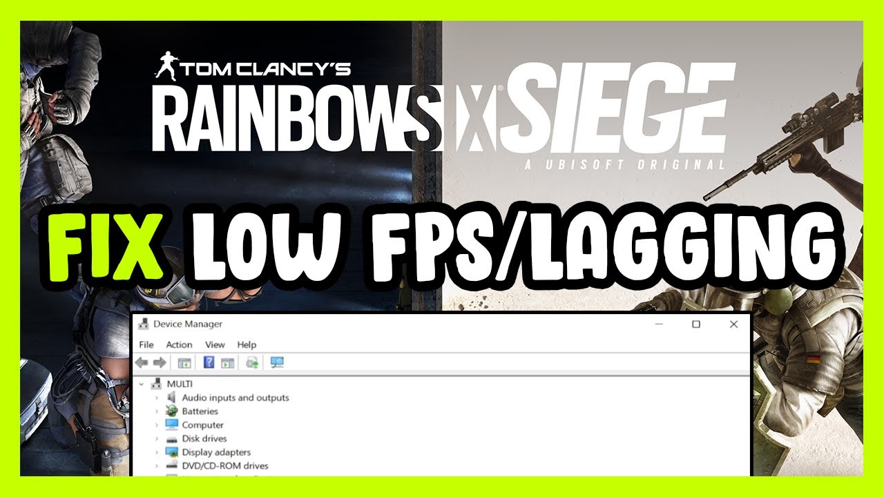 How to FIX Rainbow Six Siege Low FPS Drops & Lagging! - YouTube