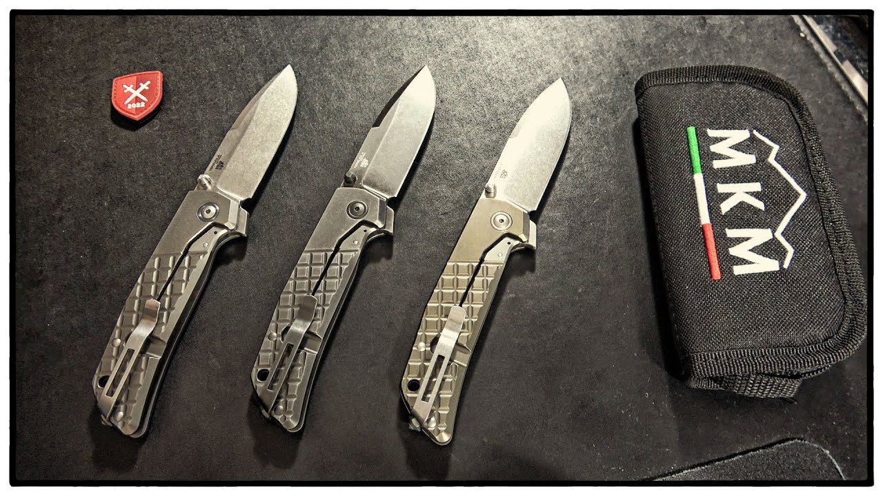 MKM Maximo Frame Lock Flipper Titanium M390 Terzuola Design - YouTube