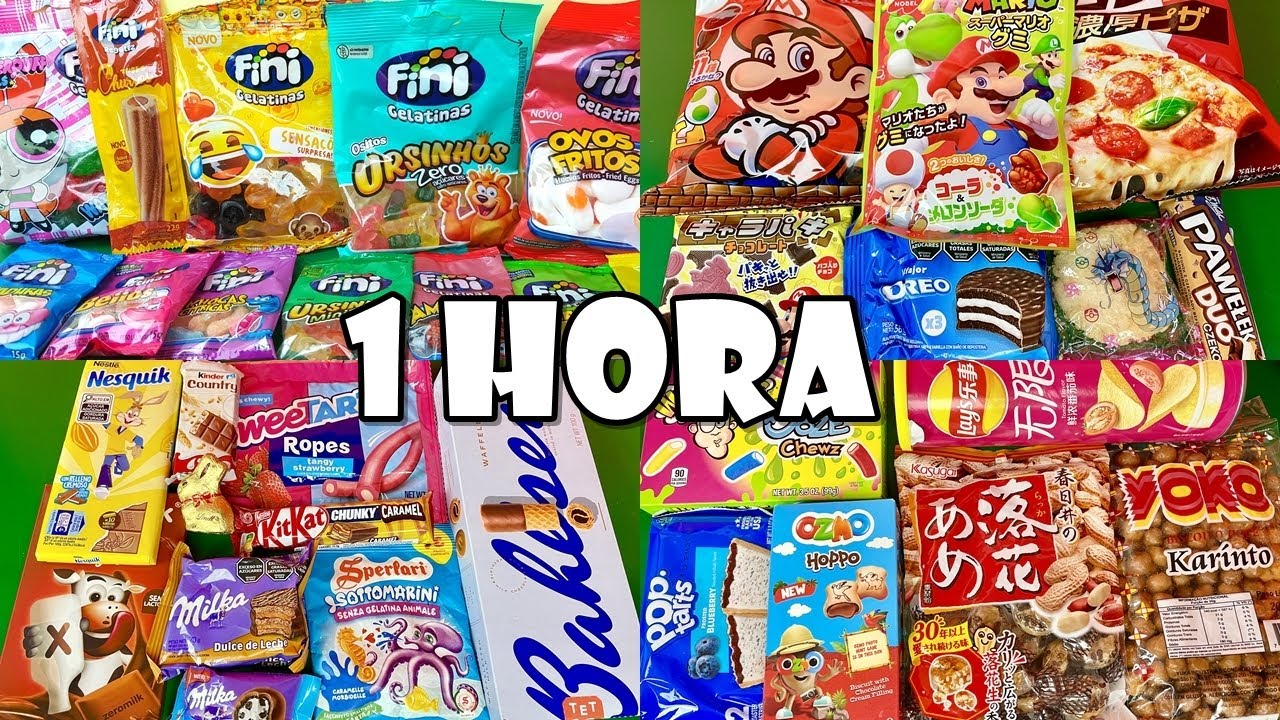 1 Hora Fini Ovo Frito, Churros, Emoji, Warheads, Ruffles Hot Dog e ...