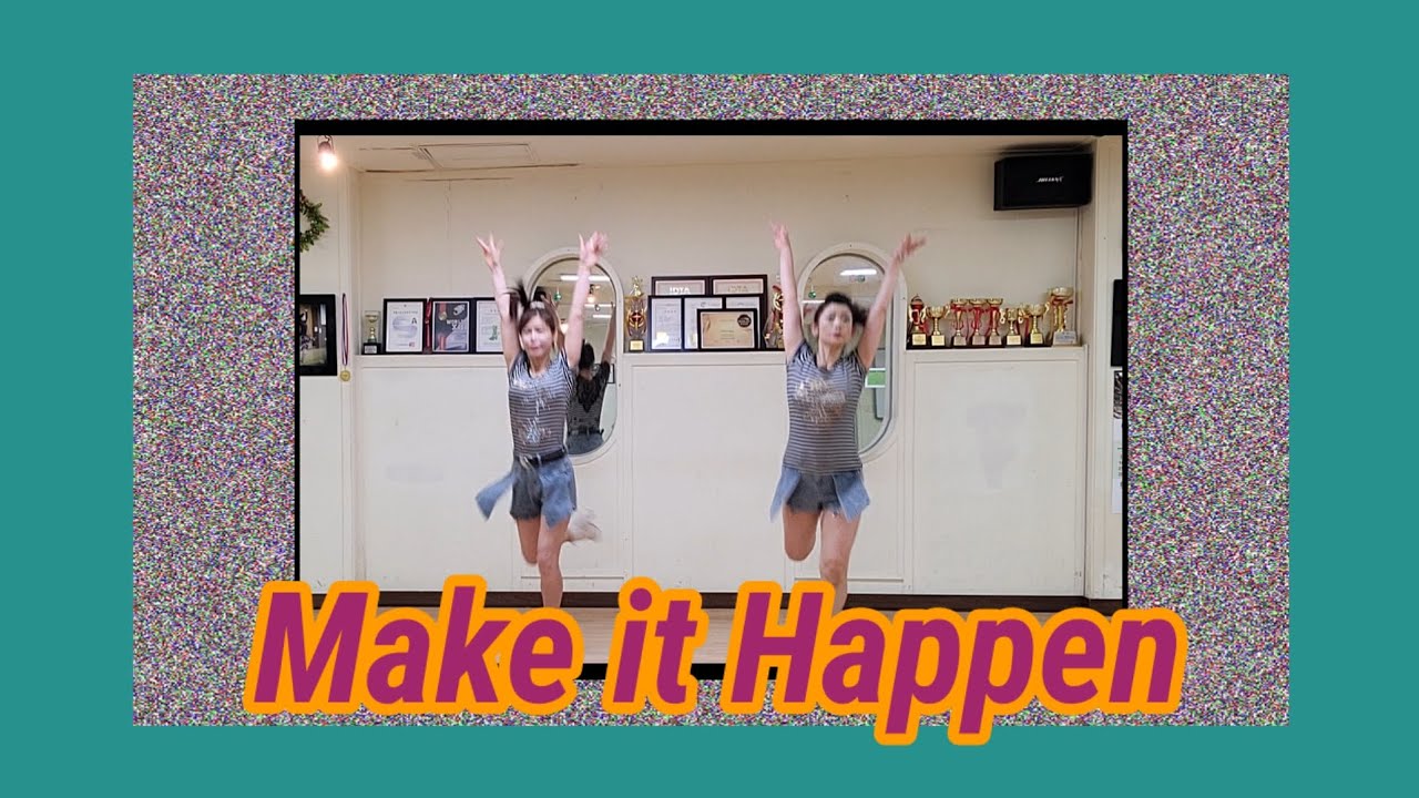 Make it Happen Linedance (Improver/ 초중급라인댄스) #DEMO# EunSil Kang & 인숙샘 - YouTube
