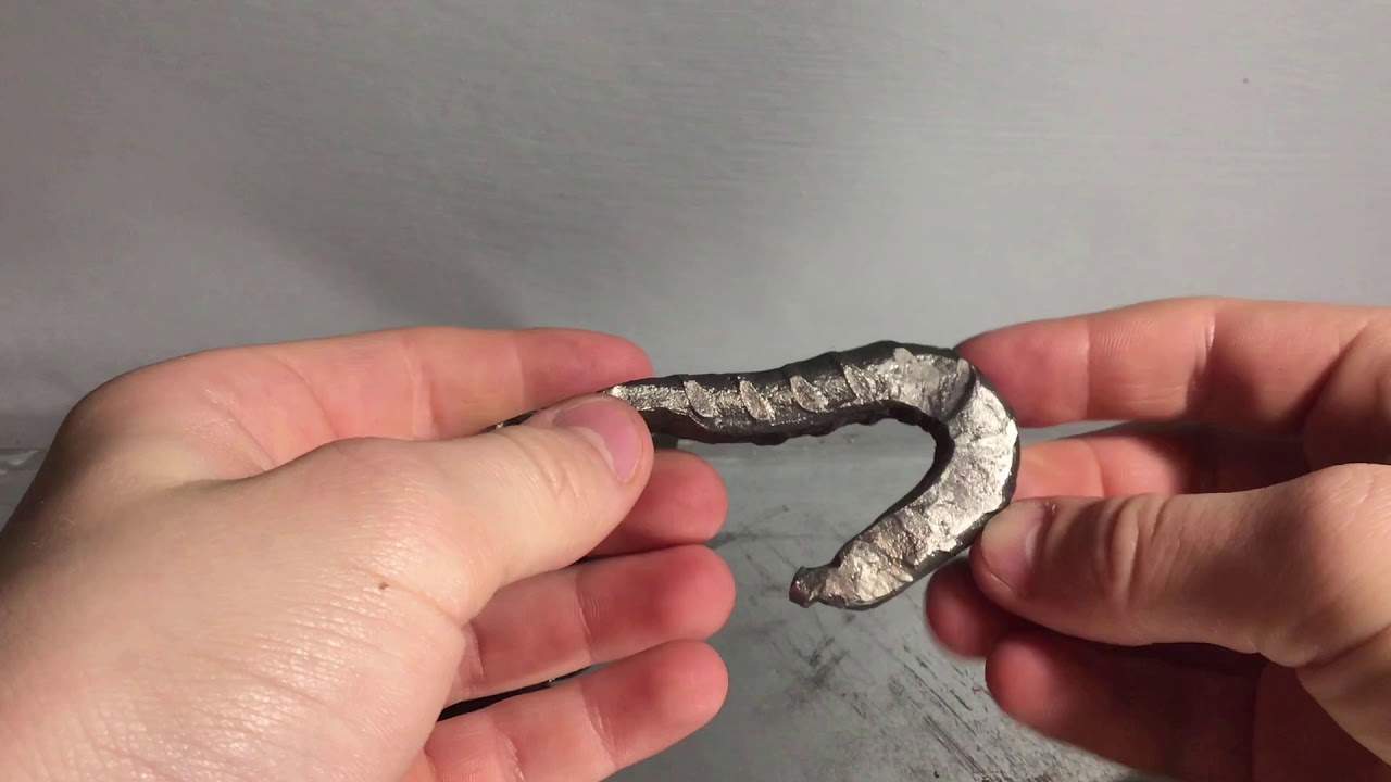 Hand Forged Hooks From Rebar - YouTube
