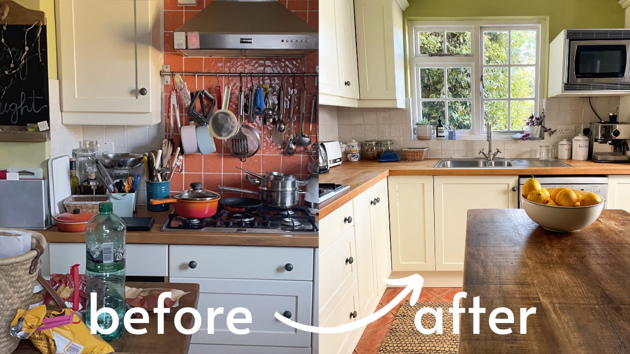 This transformation was huge! Kitchen Decluttering and Cleaning ...