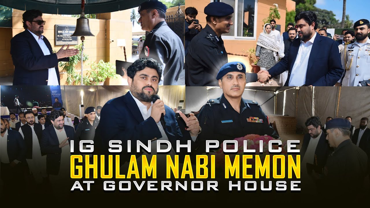 IG Sindh Police Ghulam Nabi Memon Arrived At Governor House - YouTube