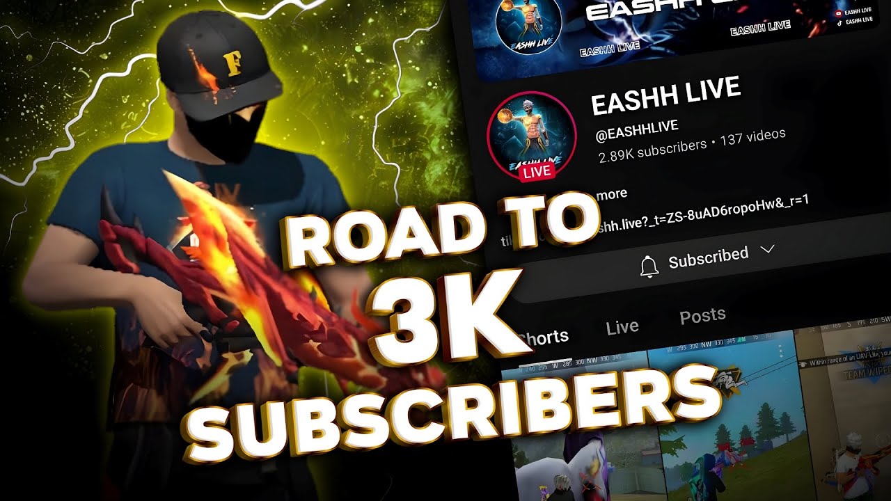 Road to 3K Subs | EASHH LIVE - YouTube