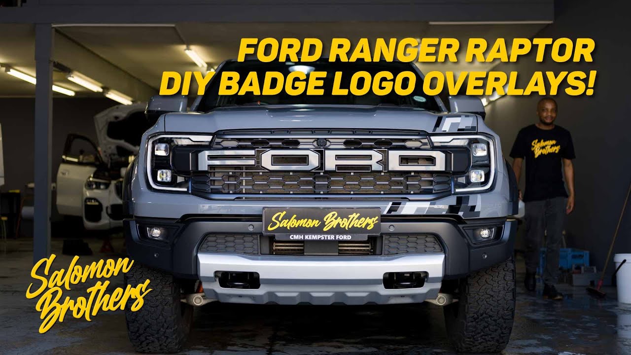 FORD RANGER RAPTOR DIY Badge Overlays! | Salomon Brothers - YouTube